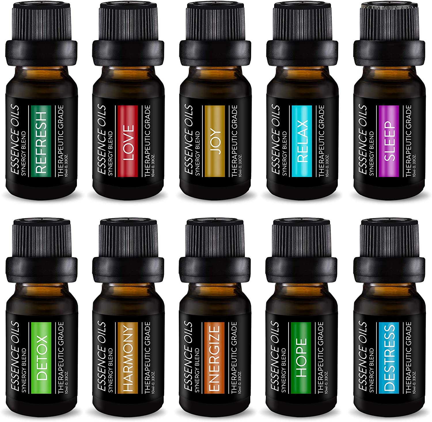 Essential Oil Synergy 10-Piece Set – Pure Daily Care